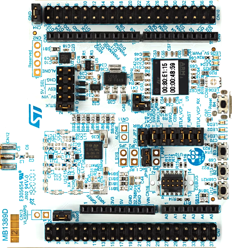 How to Use STM32WL Nucleo 73 : Pinouts, Specs, and Examples | Cirkit ...