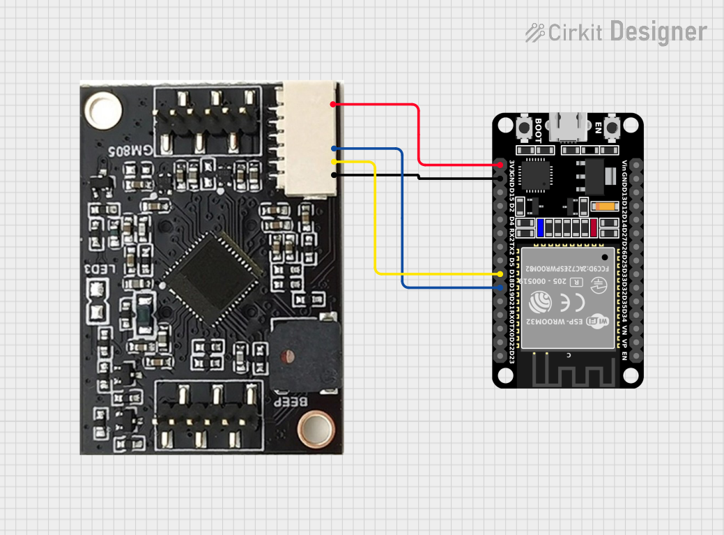 How to Use GM805: Pinouts, Specs, and Examples | Cirkit Designer