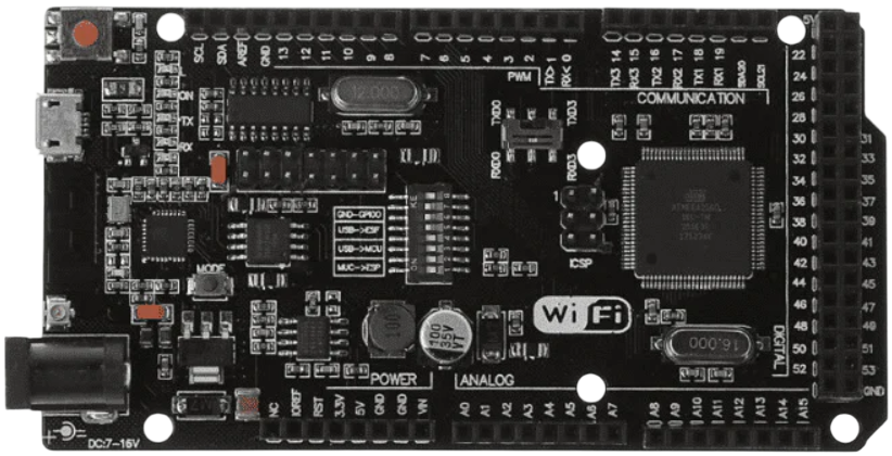 How to Use ATmega2560+Node MCU ESP8266 CH340G Compatible Board: Pinouts ...