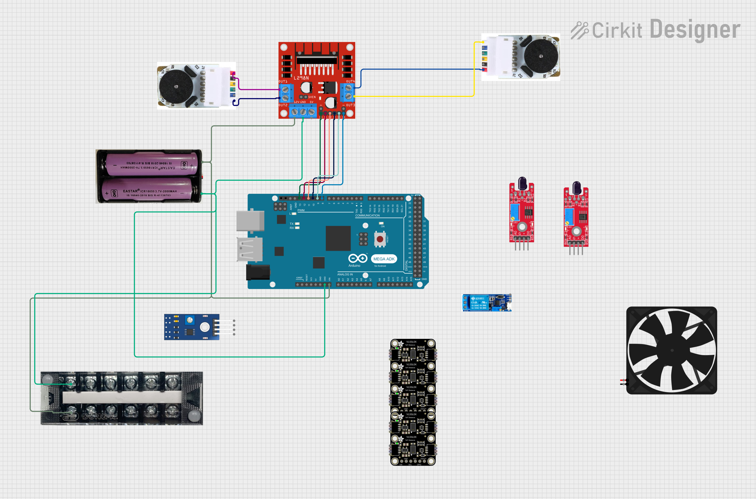 How to Use Arduino Mega ADK (Rev3): Pinouts, Specs, and Examples | Cirkit Designer