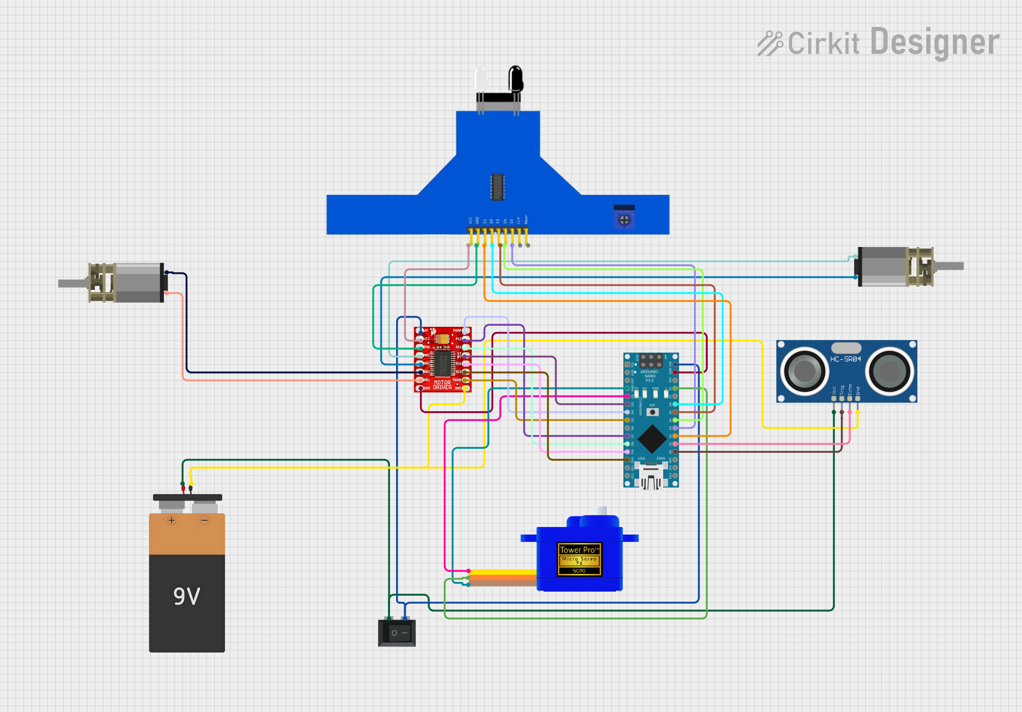 Arduino Nano Controlled Robotics Platform With Ir And Ultrasonic Sensing How To Guide And 6417