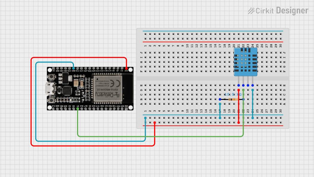 Esp32 Based Temperature And Humidity Monitoring System How To Guide And Editable Circuit 6194