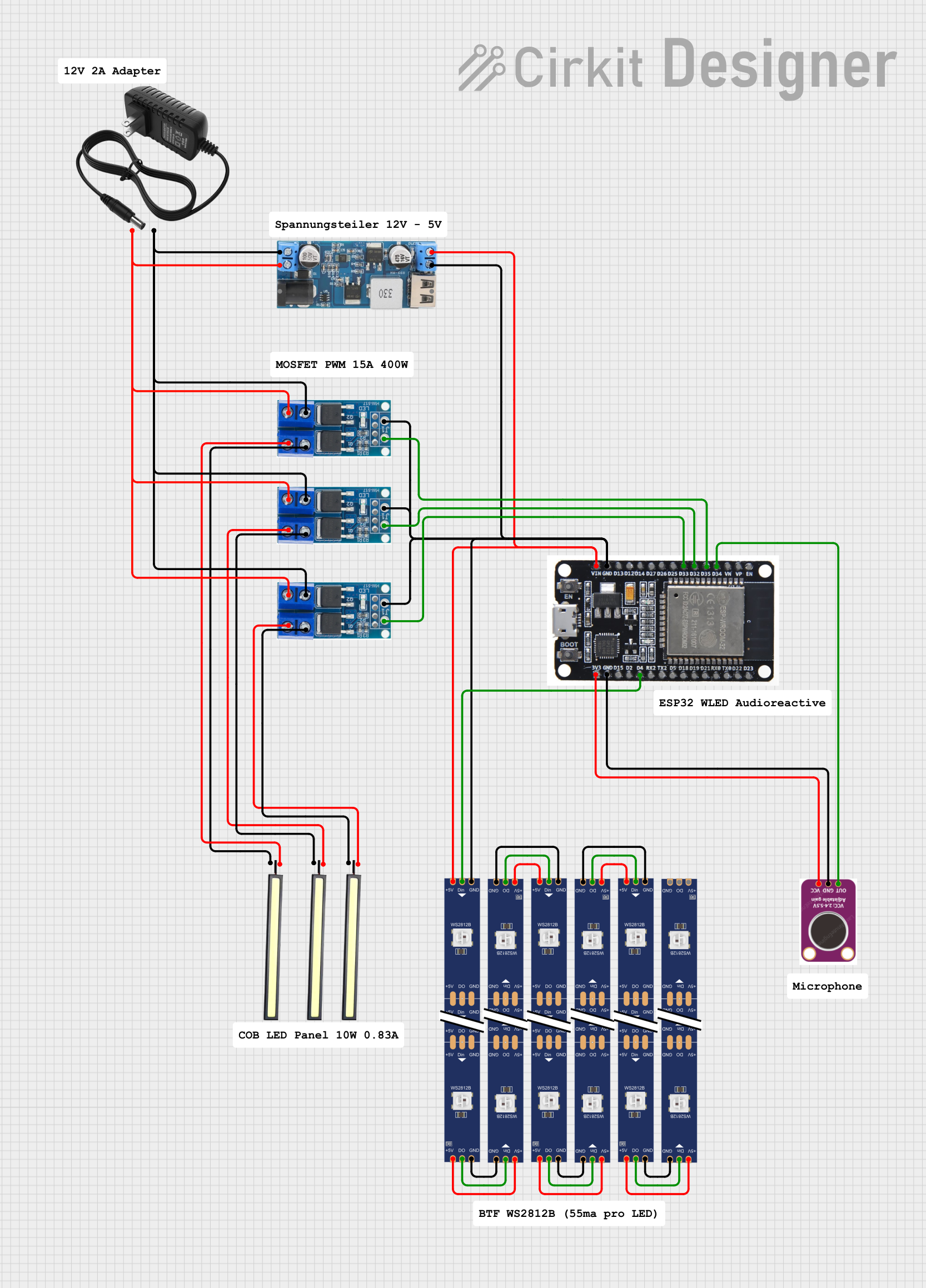 How to Use WS2812B White LED: Pinouts, Specs, and Examples | Cirkit ...