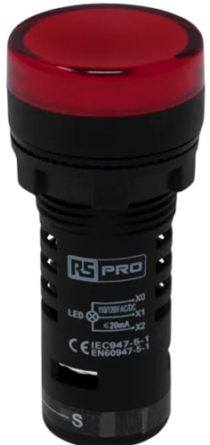 How to Use Pilot Lamp Red: Pinouts, Specs, and Examples | Cirkit Designer